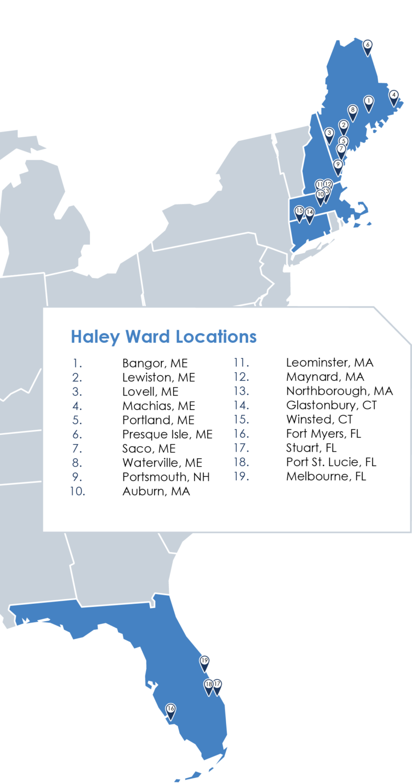 Our Locations | Haley Ward